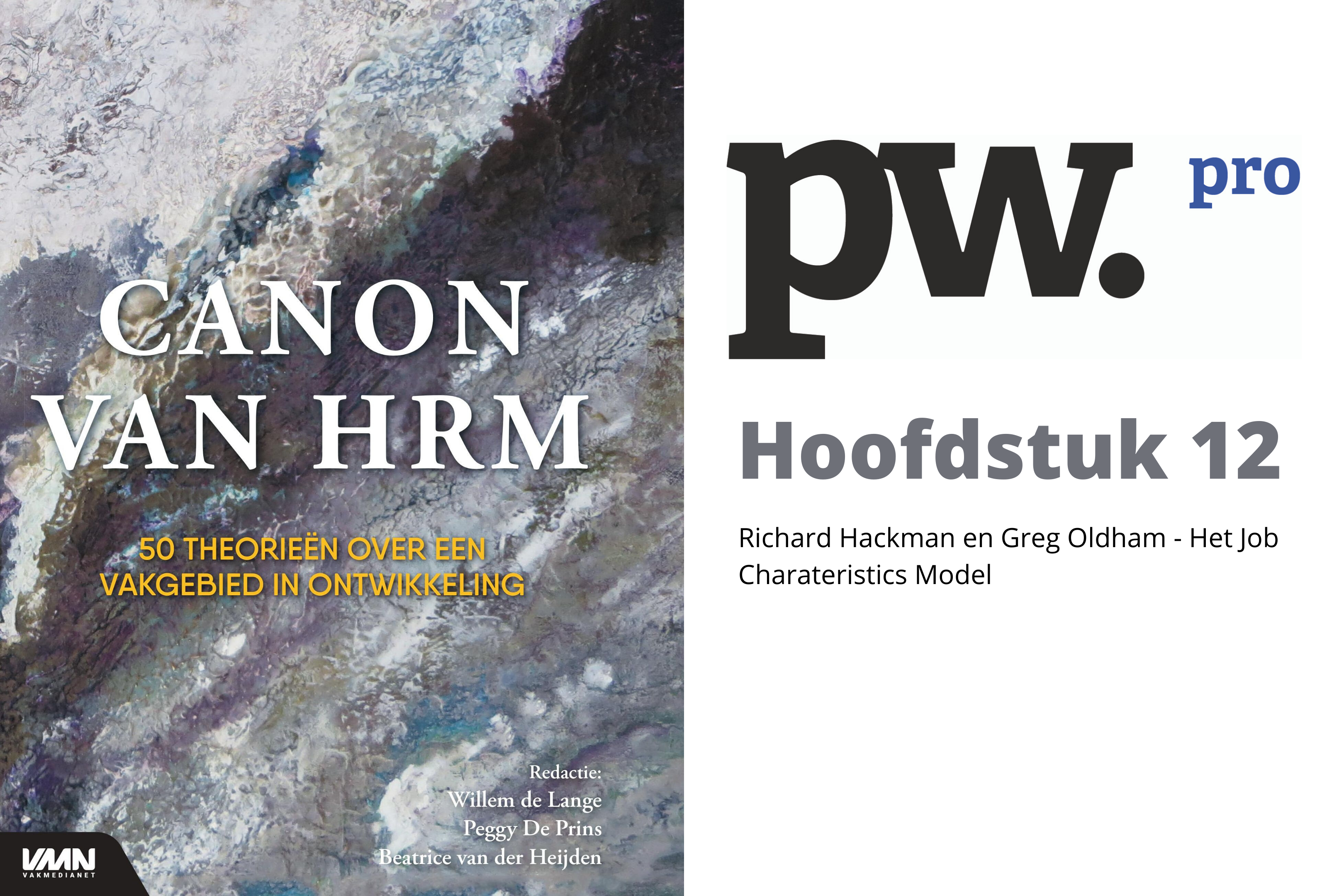 Canon van HRM - hoofdstuk 12 - Richard Hackman en Greg Oldham - Het Job ...